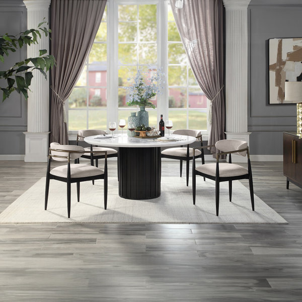 Corrigan Studio® Furnishing Kitchen Furniture Set Dining Table Set For 4 Including 1 Engineered ...